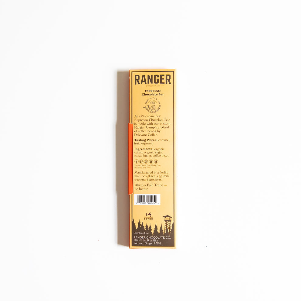 Espresso Chocolate Bar – Ranger Chocolate Co.